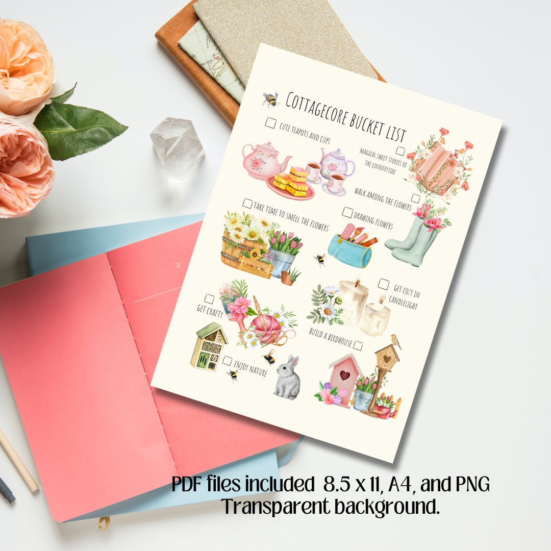 Cottagecore - Cottage Garden Print - Vintage Poster Wall -cottage Core ...