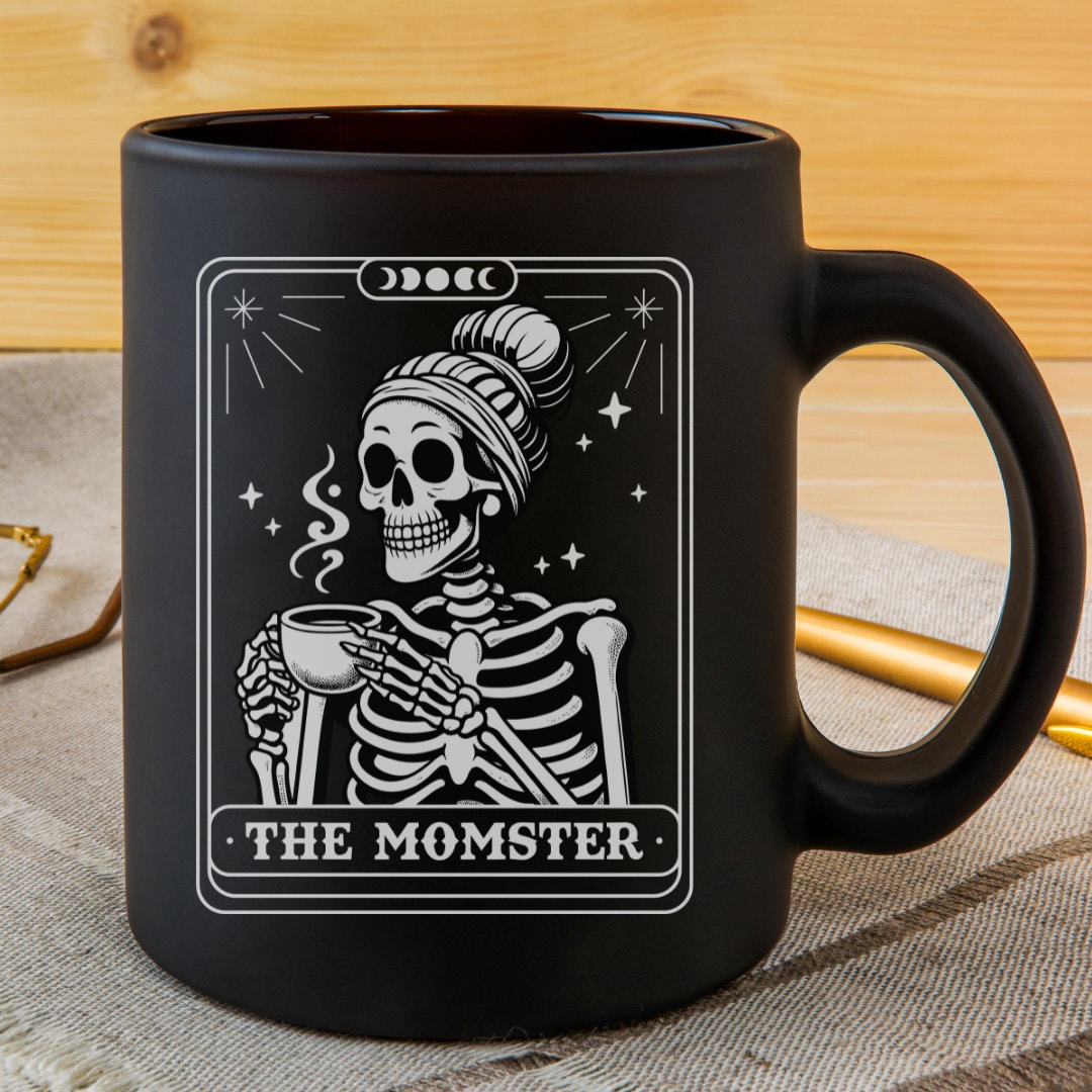 The Momster Tarot Card Skeleton Mama SVG, Mom Tarot Card SVG, Mom Tarot ...