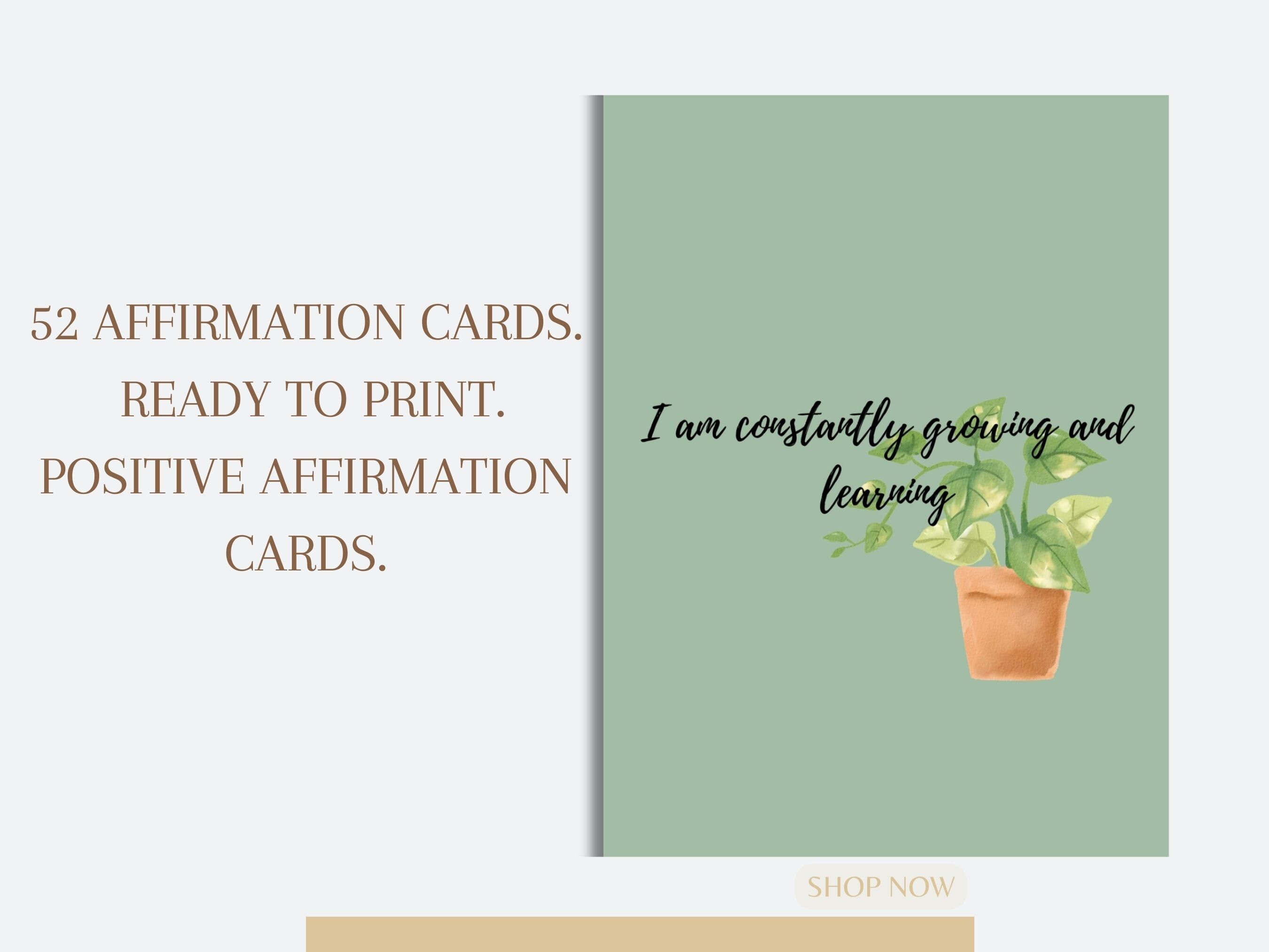 Positive Affirmation Cards for Plant Lovers, Plant Lovers Gift - Etsy