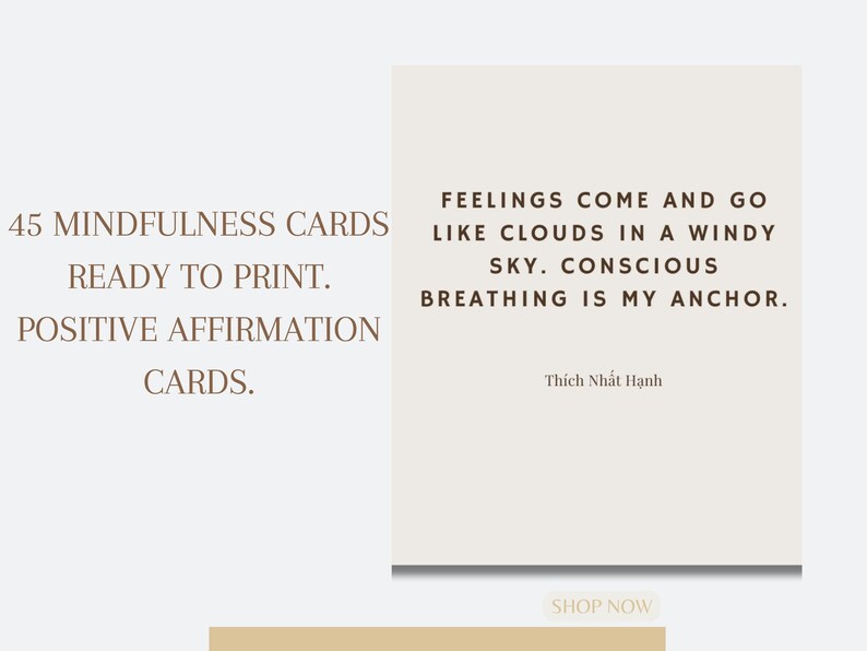 45 Positive Affirmation Cards, Printable Positive Affirmation Cards ...