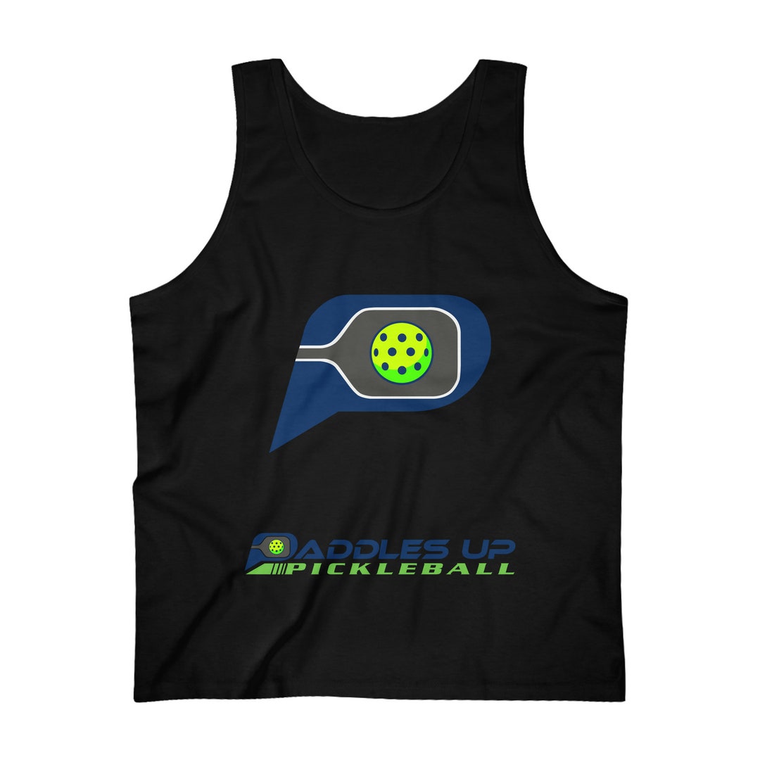 Men's Paddles up Pickleball Brand Ultra Cotton Tank Top - Etsy