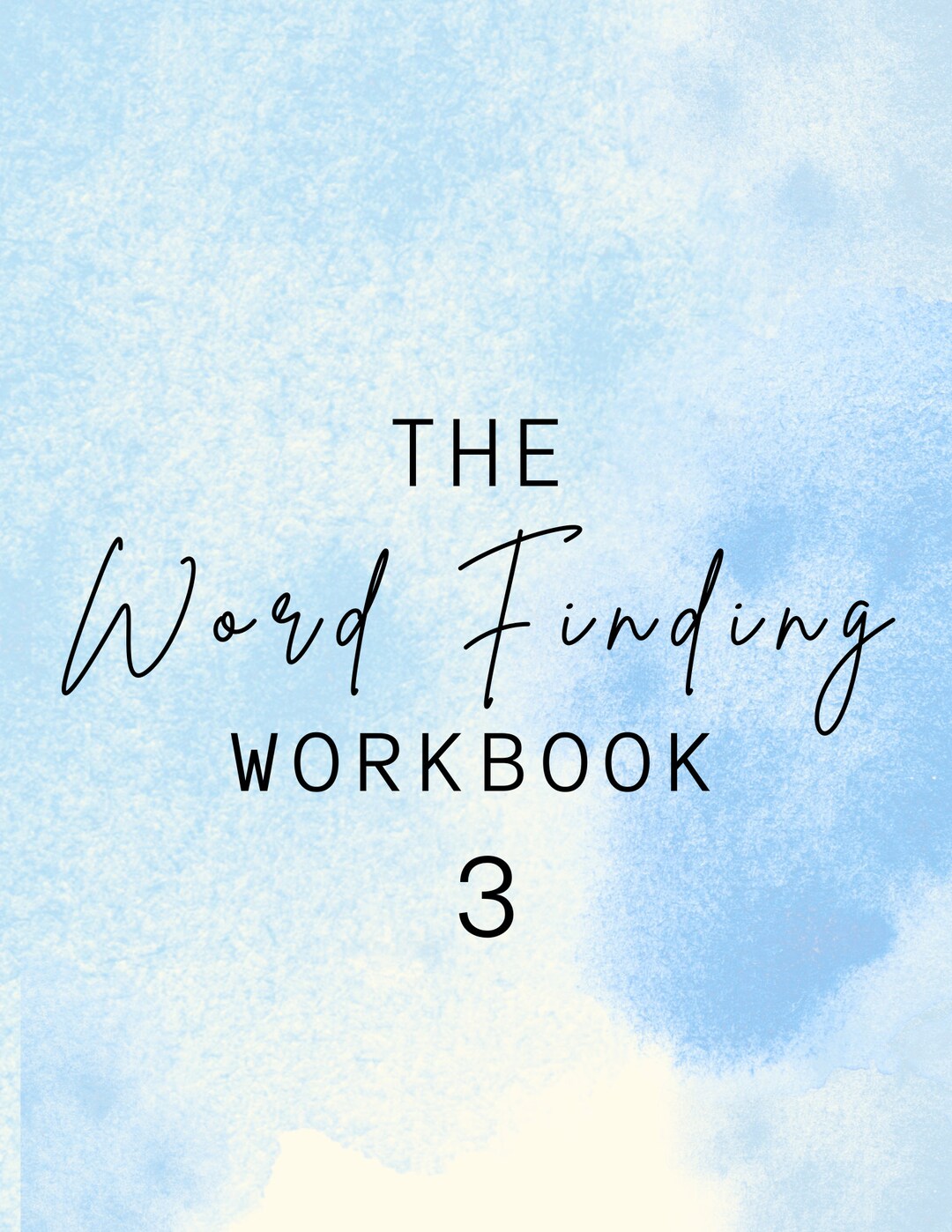 Word Finding Workbook 3 for Aphasia & Cognitive-linguistic Therapy - Etsy