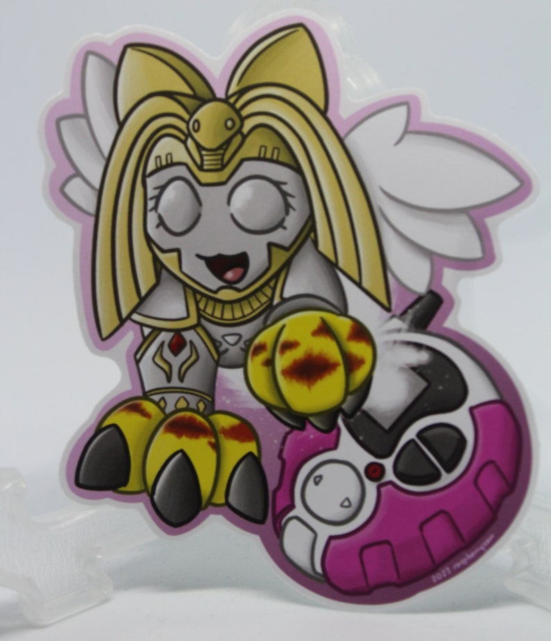 Digimon Nefertimon Chibi Sticker 11x8cm - Etsy