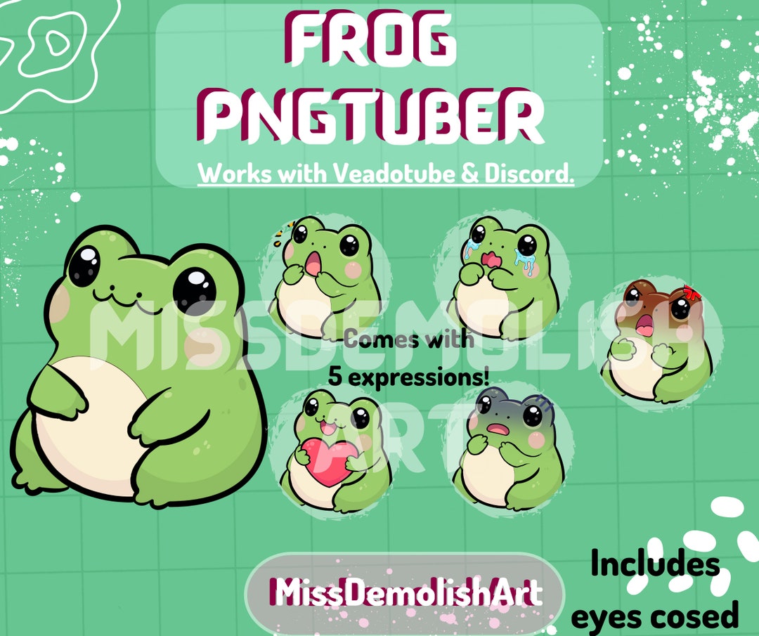 Frog Pngtuber - Etsy