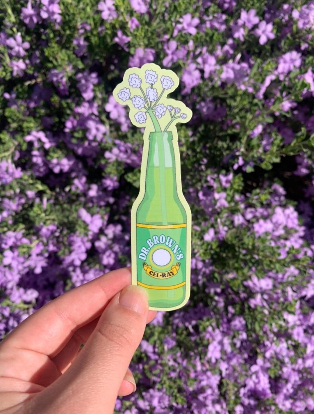 Dr. Brown's Cel Ray Soda With Celery Flower Glossy Sticker | NYC Jewish ...