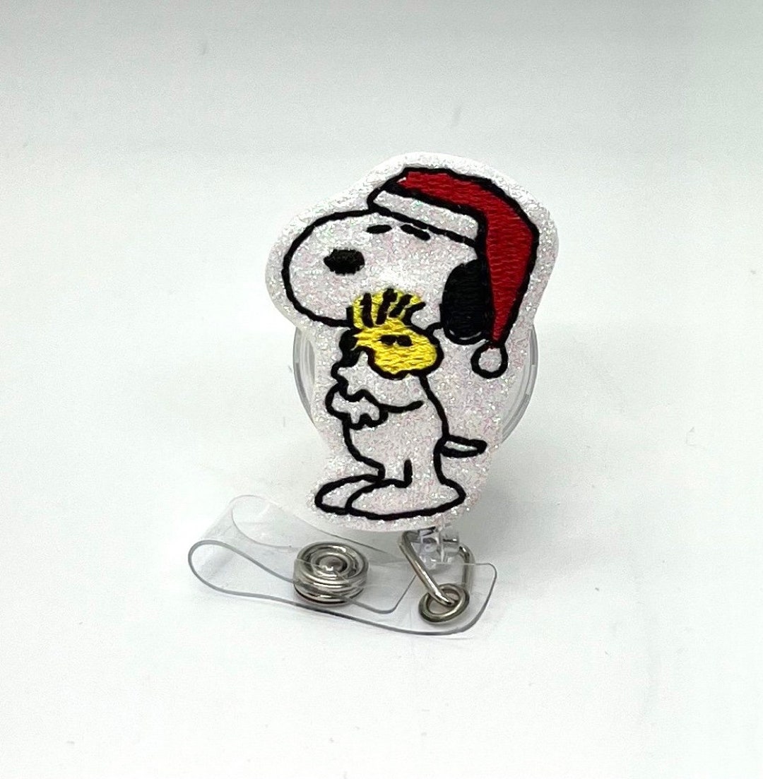 Christmas Snoopy and Woodstock Inspired Badge Reel or Lanyard - Etsy