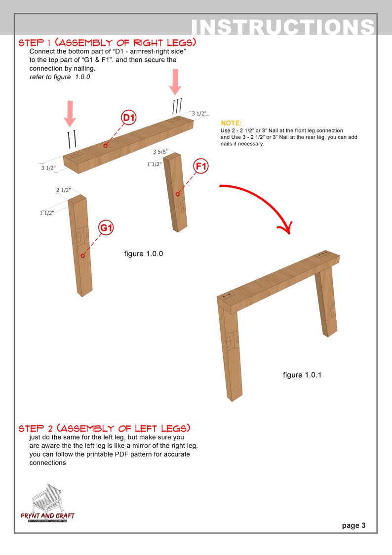 Outdoor Chair PLAN, Chair Digital Plan, DIY Chair Plan, Outdoor Lounge ...