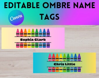EDITABLE BOHO Cactus Theme Desk Name Tags | Desk Tag | Name Tag ...