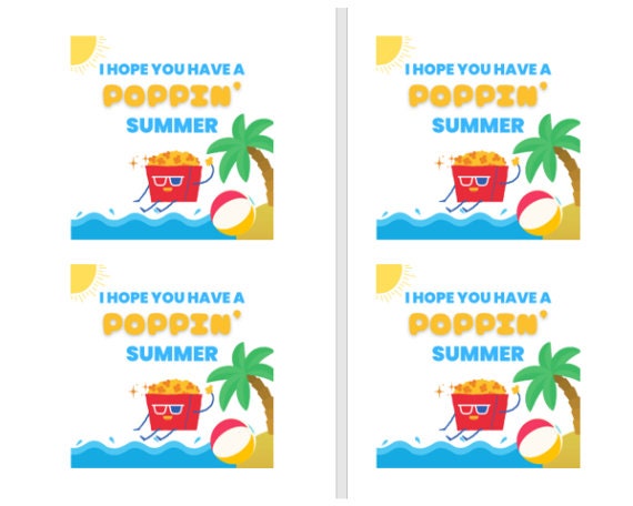 END OF YEAR Popcorn Tag | Have A Poppin Summer | Summer Tag | End of ...