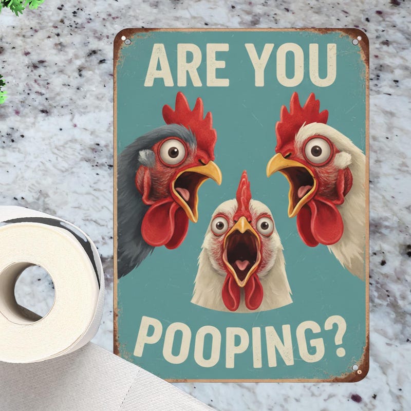 Chicken Poop Sign - Etsy