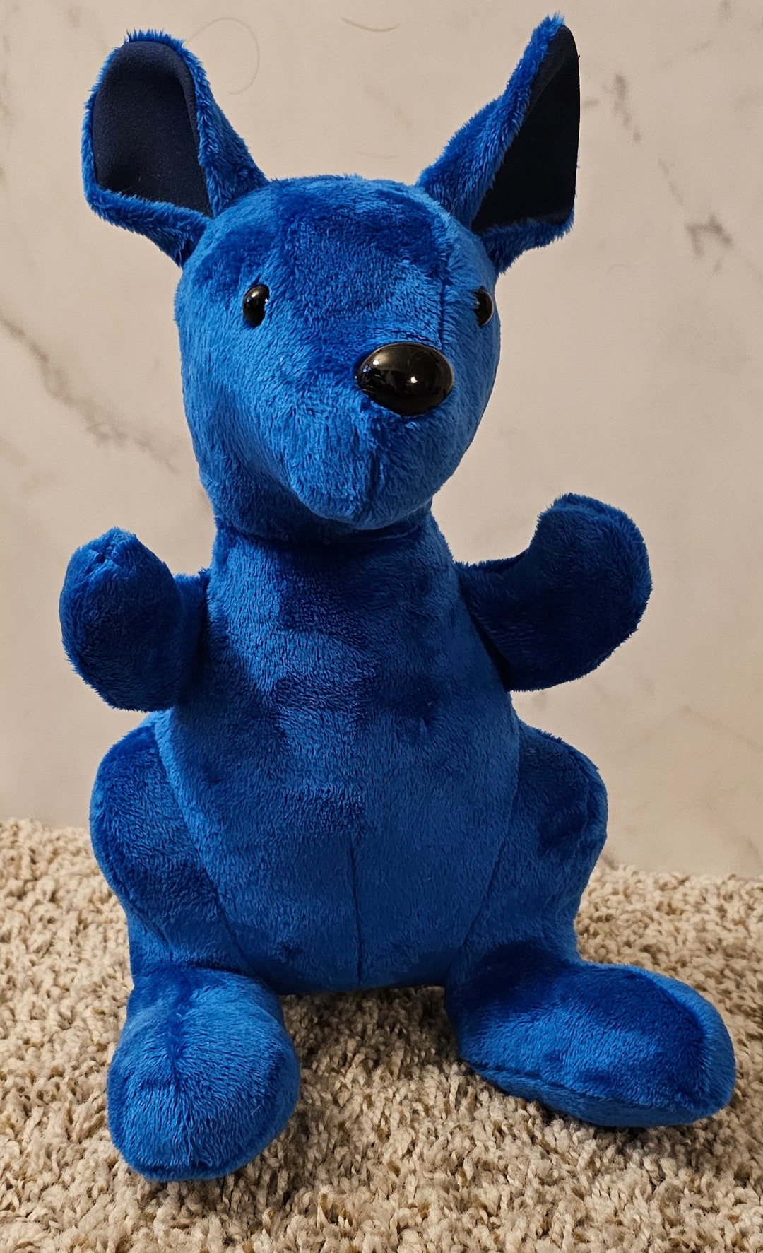 15" Tall Plush Blue Kangaroo Stuffed - Etsy