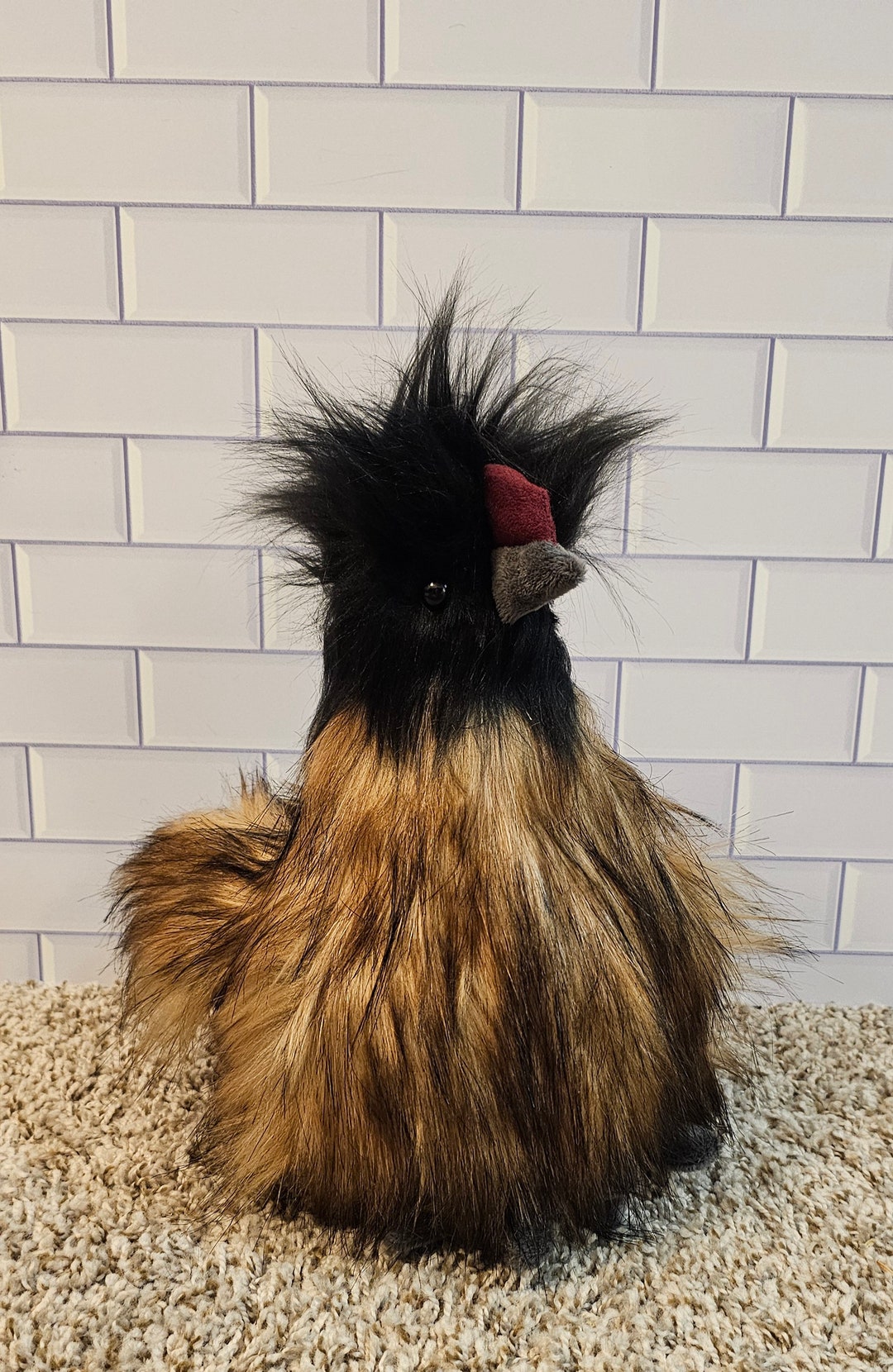 15 Tall Plush Partridge Silkie Rooster Chicken Handmade by Me Any ...