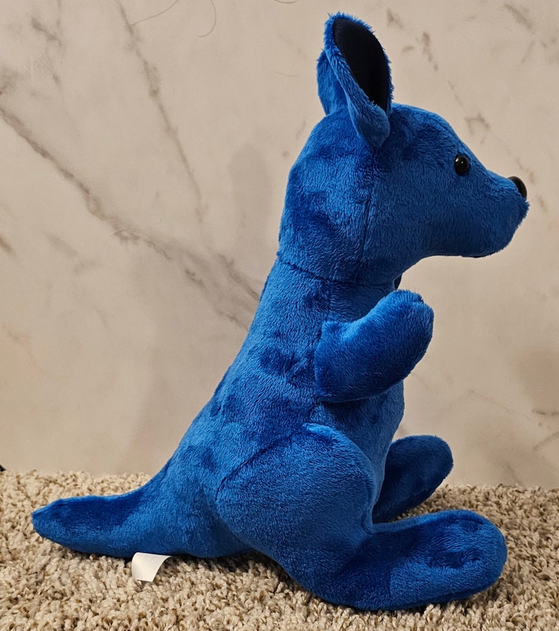 15 Tall Plush Blue Kangaroo Stuffed - Etsy