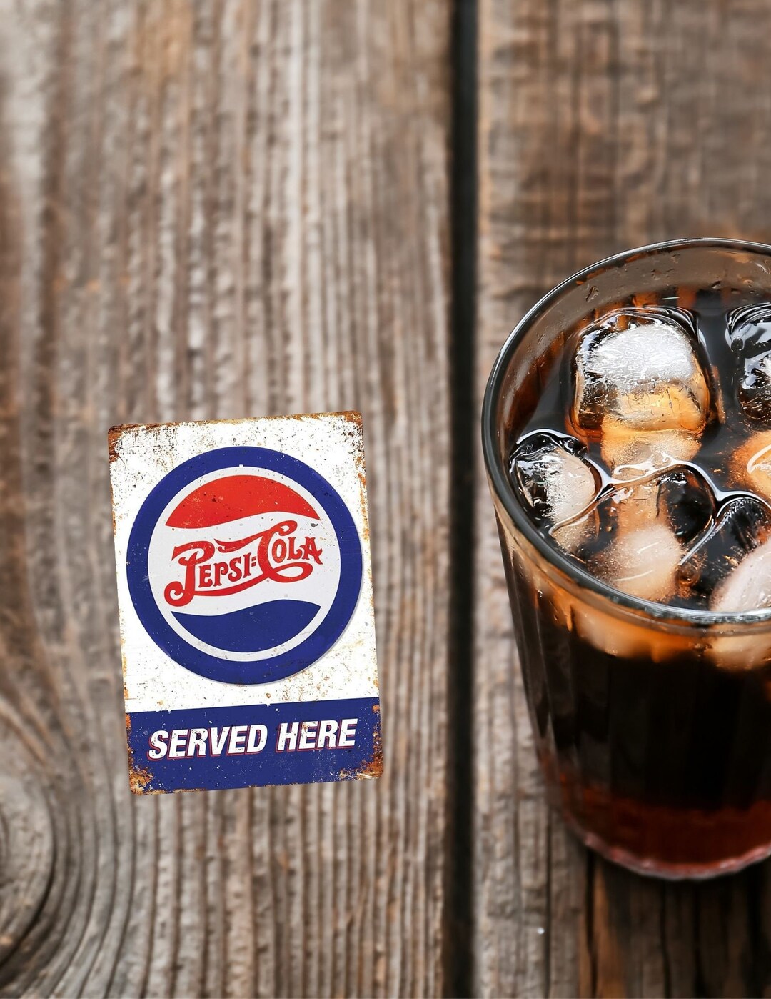 Vintage Pepsi-cola Magnet, Retro Soda Sign, Cola Collectible, Gift Idea ...