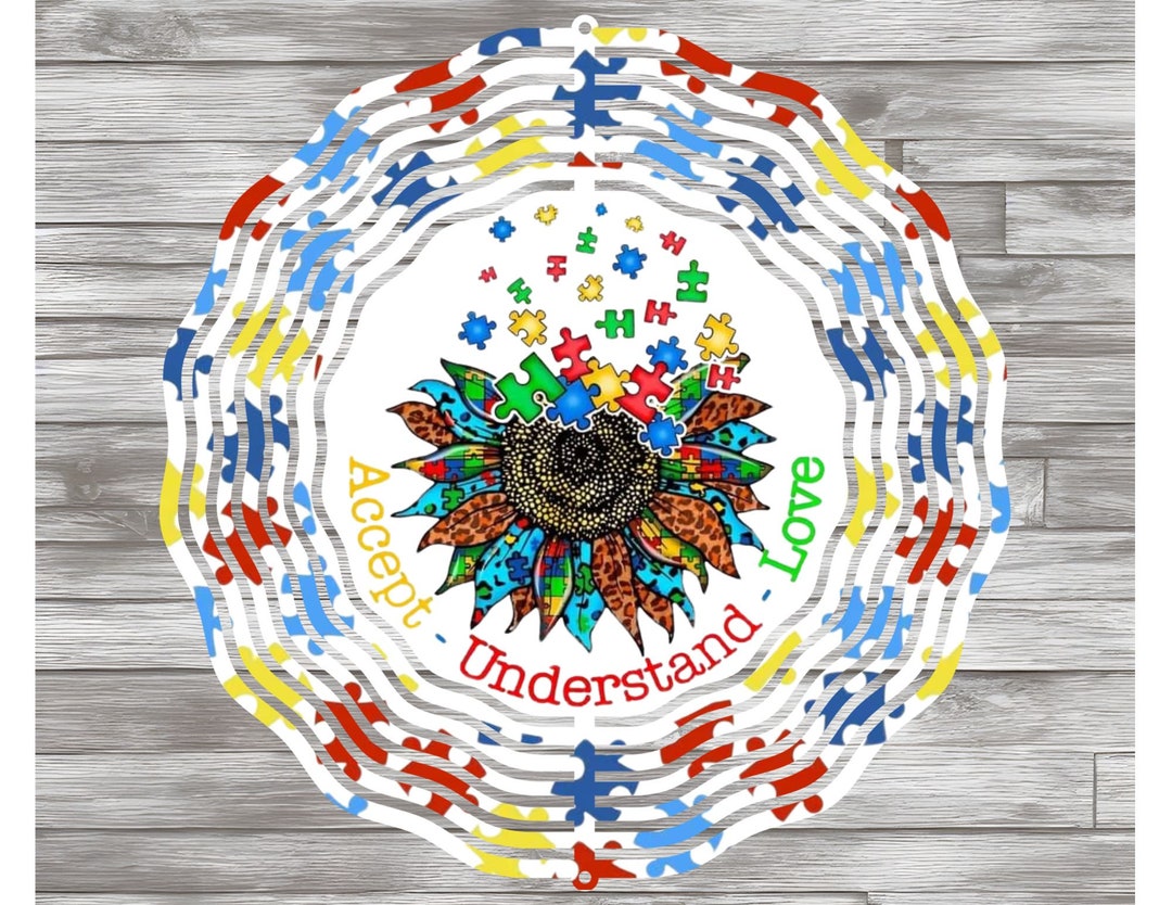 Autism Awareness Wind Spinner, Windspinner, Yard Art, **NOW** Choice of ...