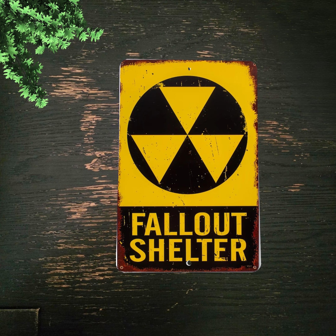 Fallout Shelter Sign – Retro Atomic Safety Aluminum Wall Decor - Etsy