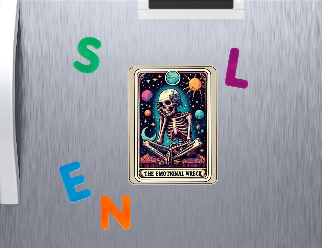 Funny the Emotional Wreck Tarot Card 3 X 4" Magnet - Etsy