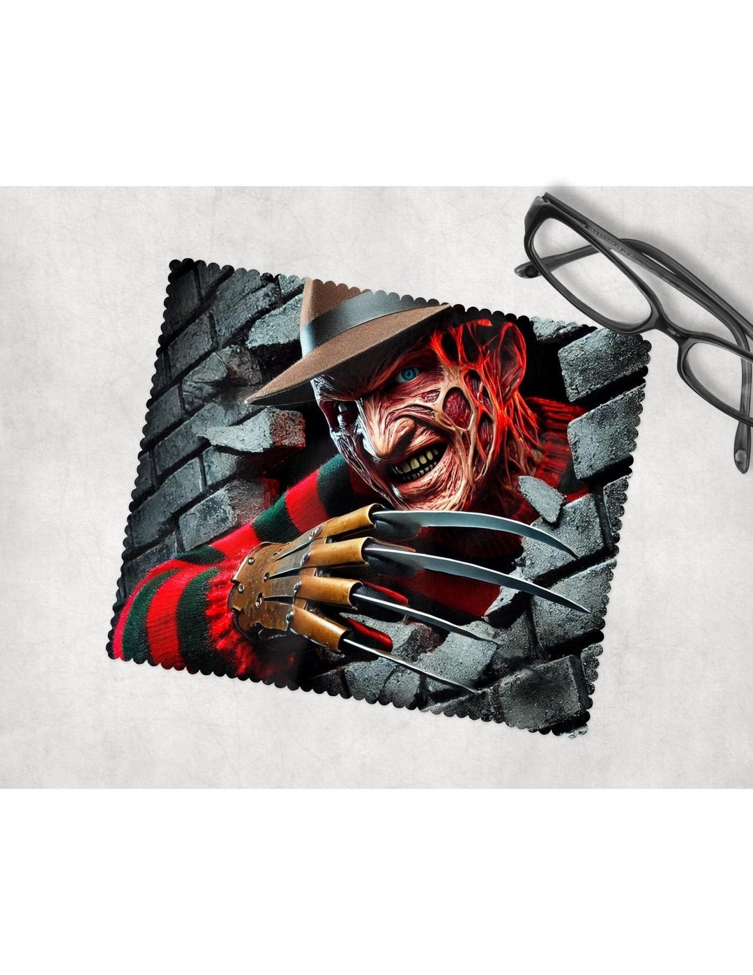 Horror Freddy Krueger Lens Eyeglass Camera Glasses Cleaning Cloth 6" X ...
