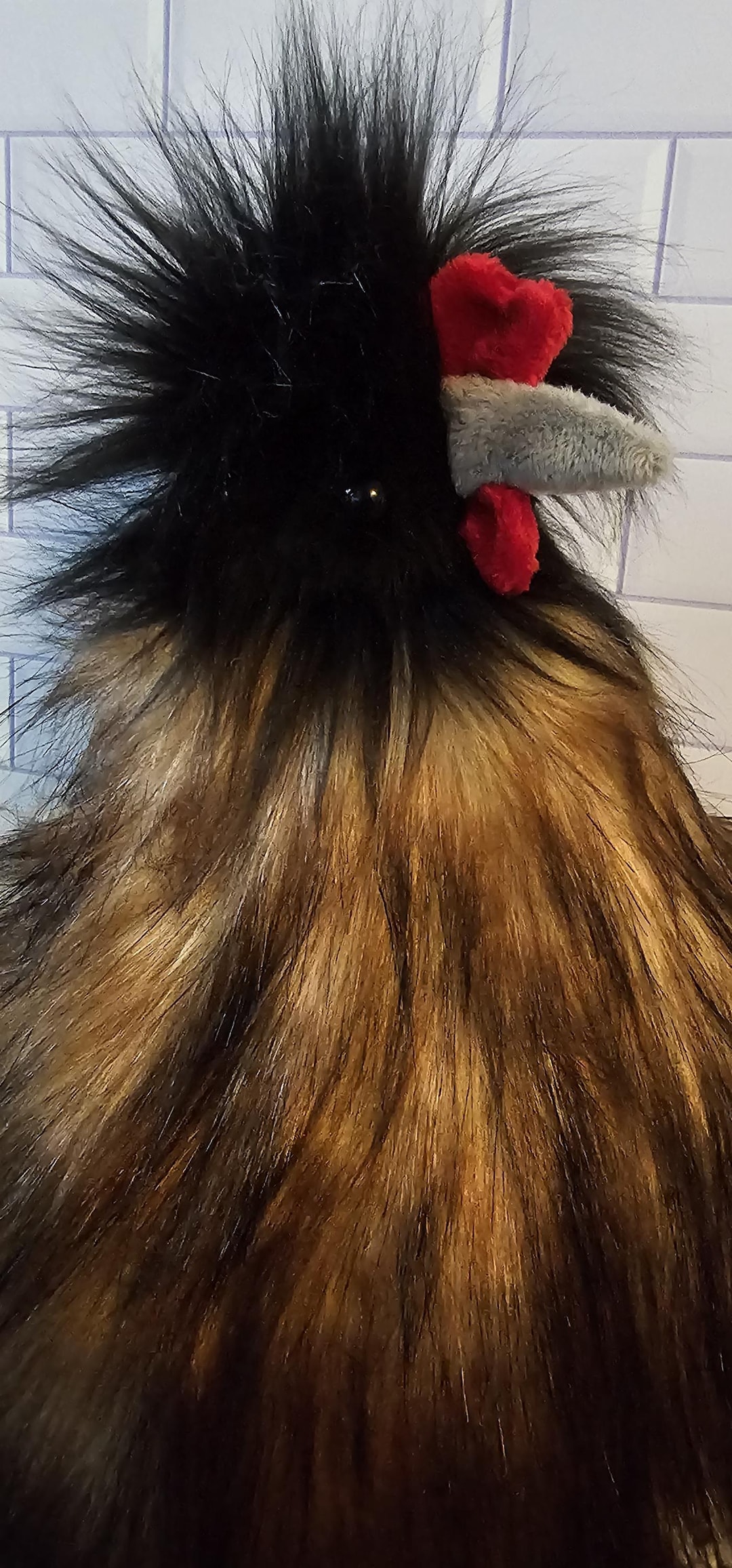 15" Tall Plush Partridge Silkie Rooster Chicken Handmade by Me - Any ...