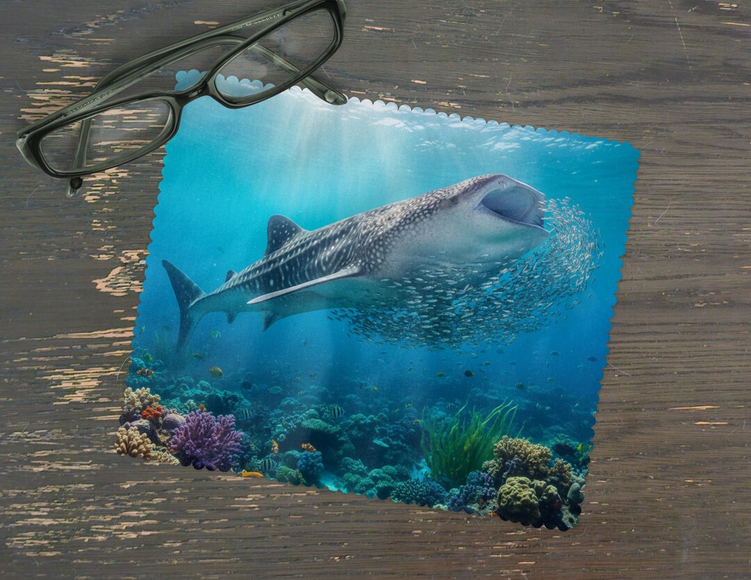 Lens Cloth: Whale Shark Oceanlife Design - Soft Microfiber Cleaner - Etsy