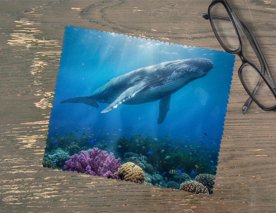 Blue Whale Lens Cloth – Oceanlife Edition Microfiber Glasses Cleaner - Etsy