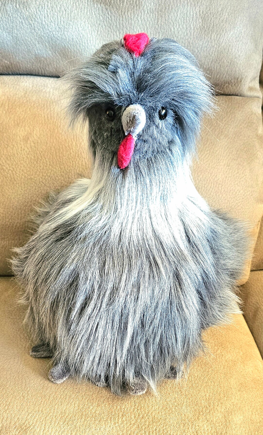 15 Tall Plush Silkie Rooster Chicken Handmade by Me Any Colors - Etsy