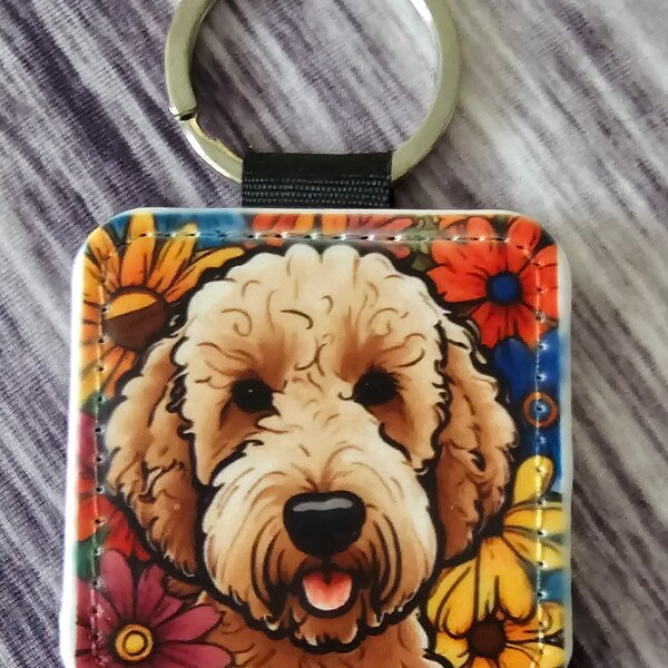 Labradoodle Keychain - Etsy