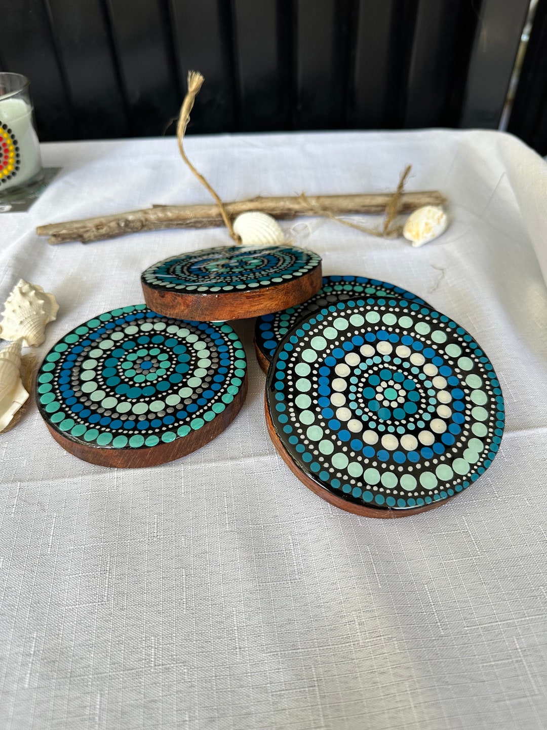 Aboriginal Art Coasters - Etsy