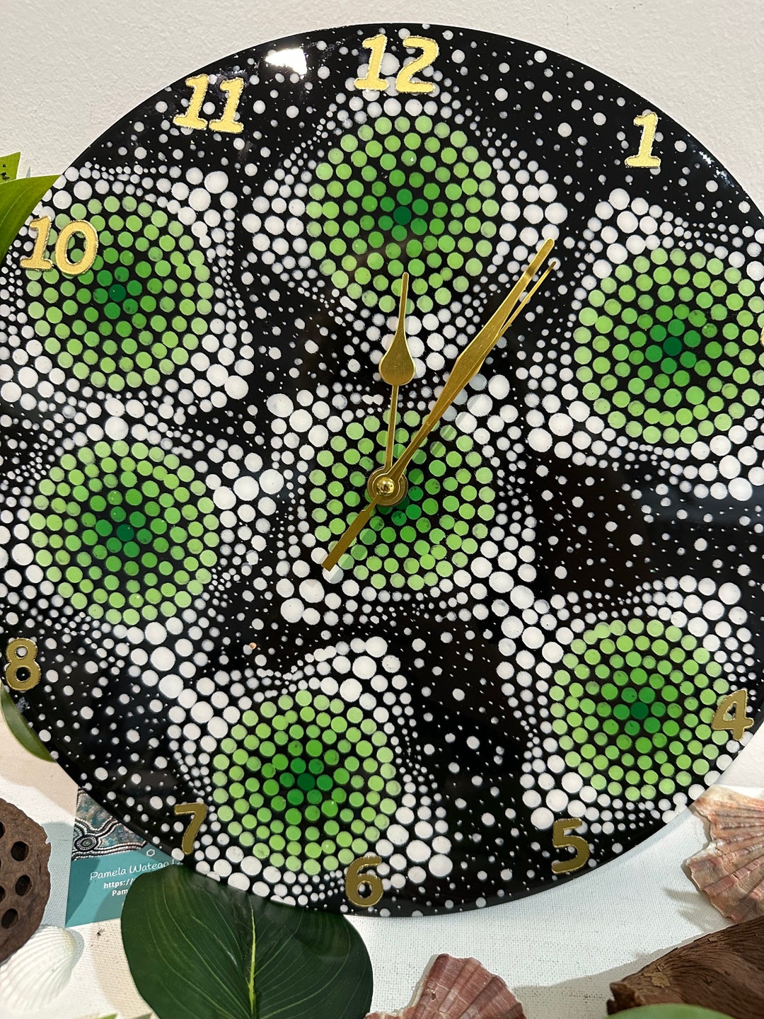 Aboriginal Resin Art Clock - Etsy Australia