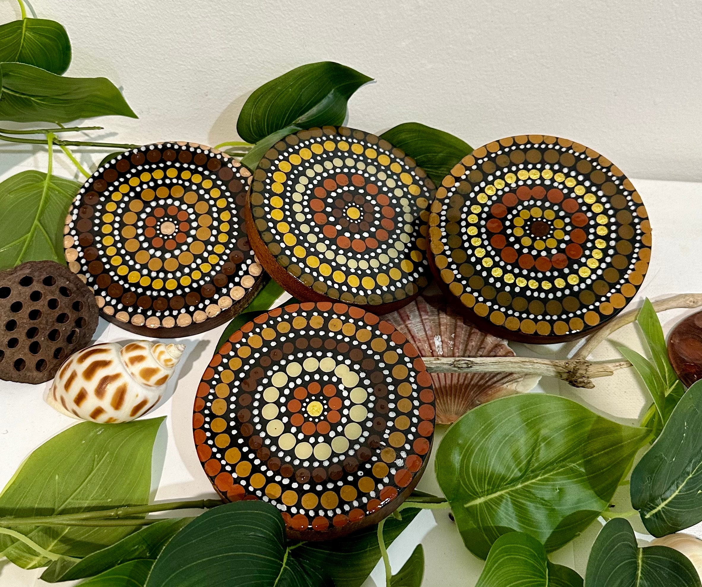 Aboriginal Art Coasters - Etsy