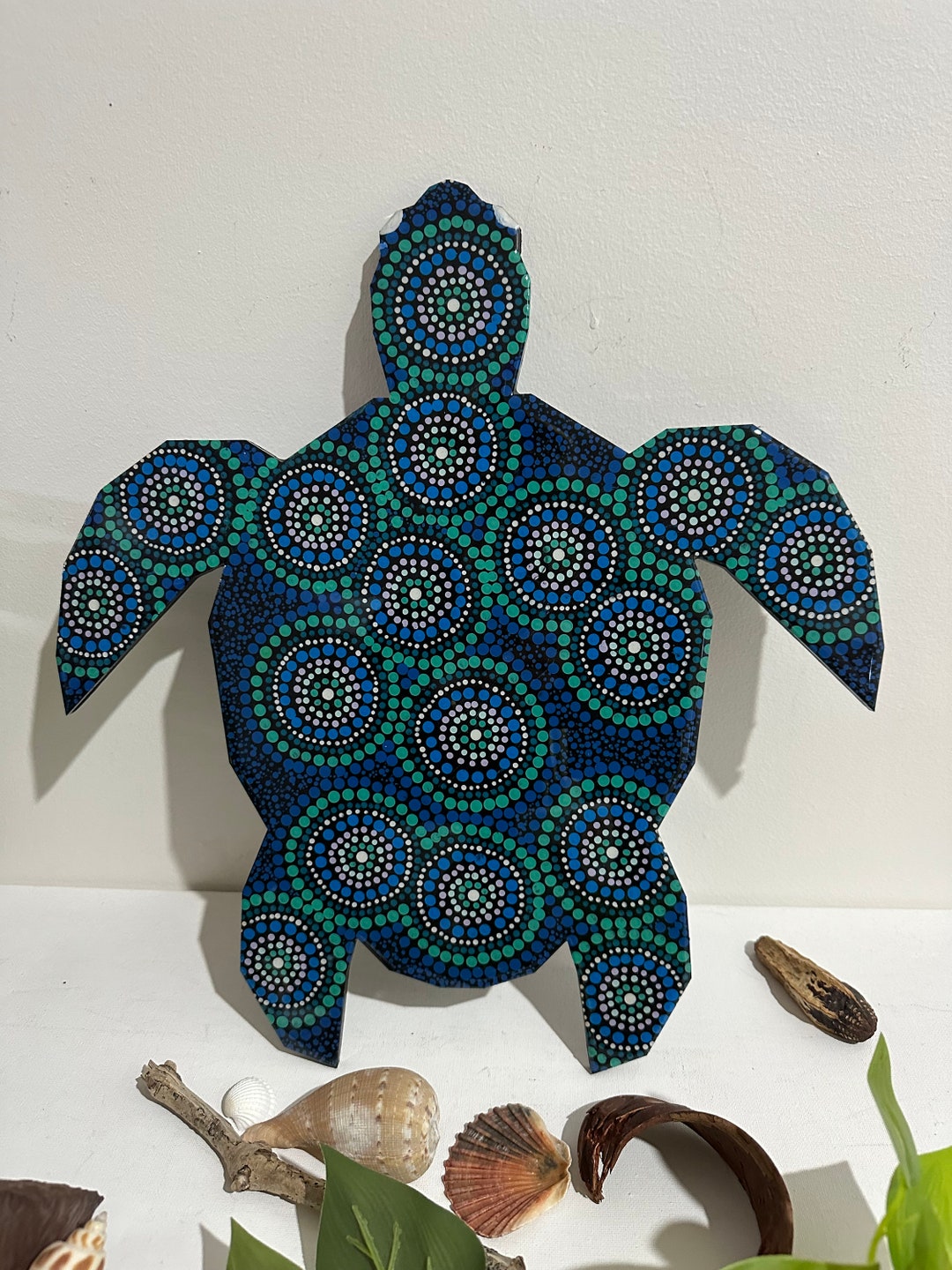 Aboriginal Art Turtle in Resin - Etsy