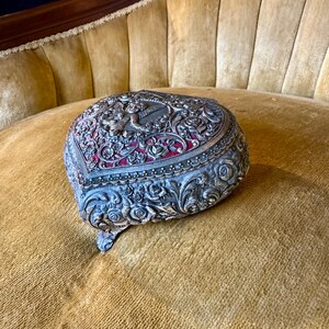 Vintage Heart-shaped Victorian Cherub Jewelry Box - Etsy