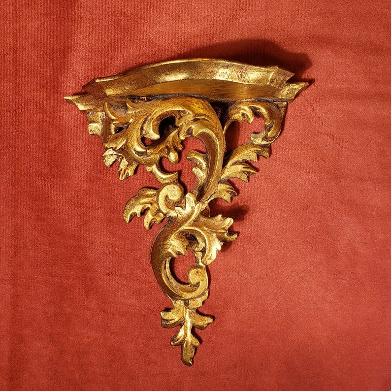 Italian Rococo Style Giltwood Hand Carved Florentine Wall Sconce - Etsy