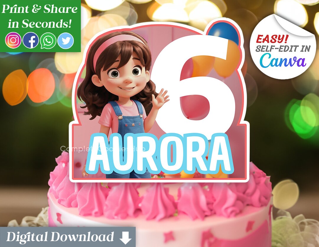 Ms Rachel Cake Topper Ms Rachel Caketopper Msrachel Party Ms - Etsy