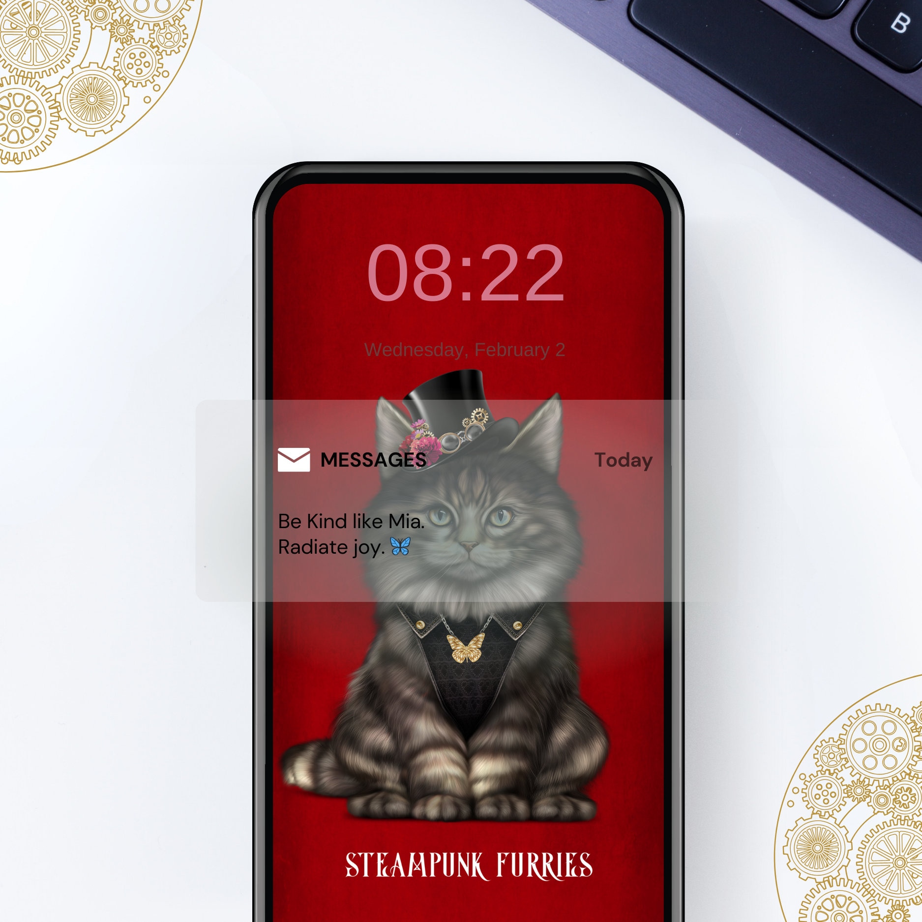 Steampunk Furries Featuring Mia the Kitten Who Loves Butterflies Phone ...