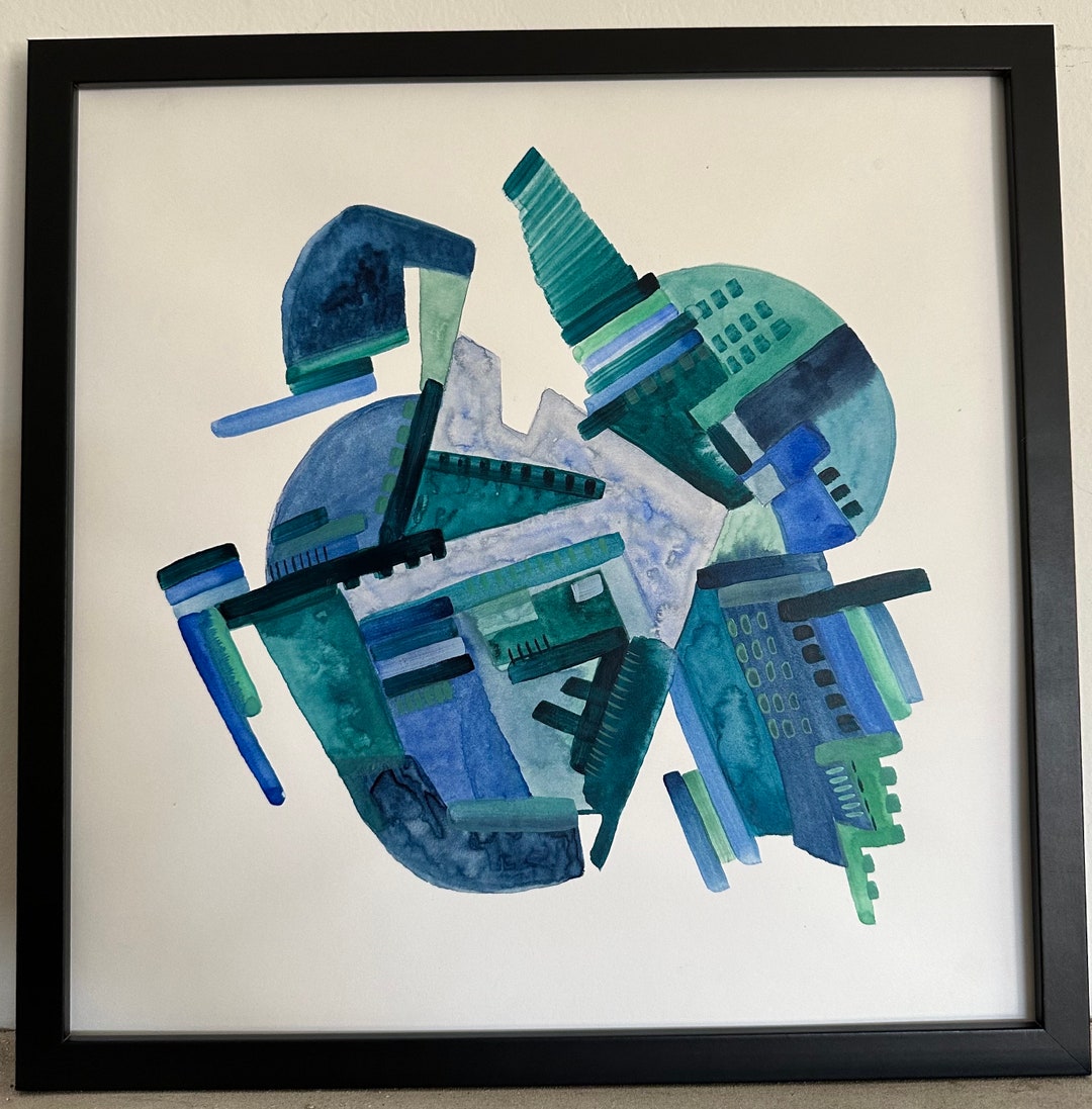 Wall Art watercolors Painting Extrovert 1 - Etsy