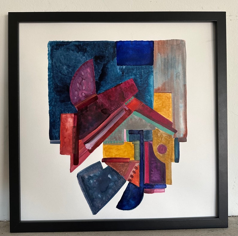 Wall Art watercolor Paintings Extrovert 2 Lighter - Etsy