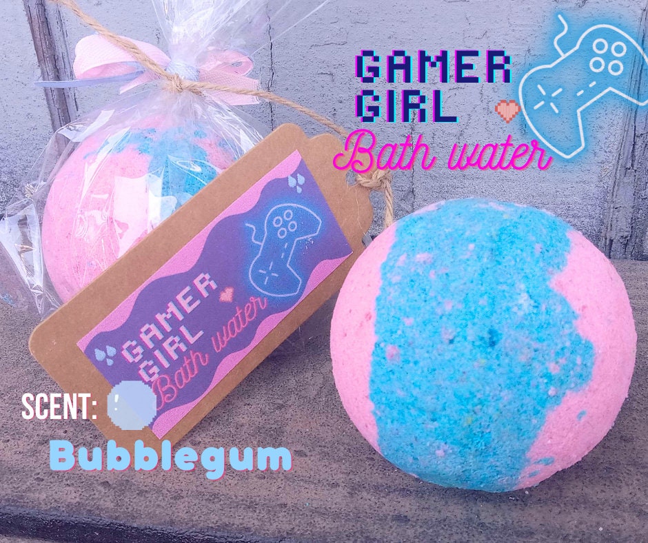Gamer Girl "bath Water" Bubblegum Bath Bomb - (2.75 Inch, 8 Oz.) W ...