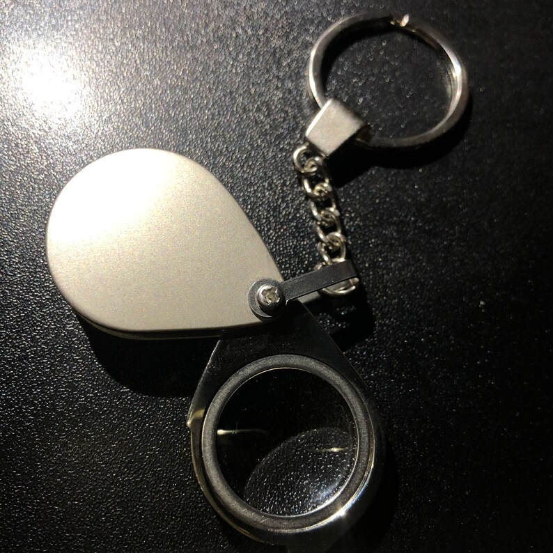 Coin Collecting Jewelry Loupe Loop Keychain 10x Magnification ...
