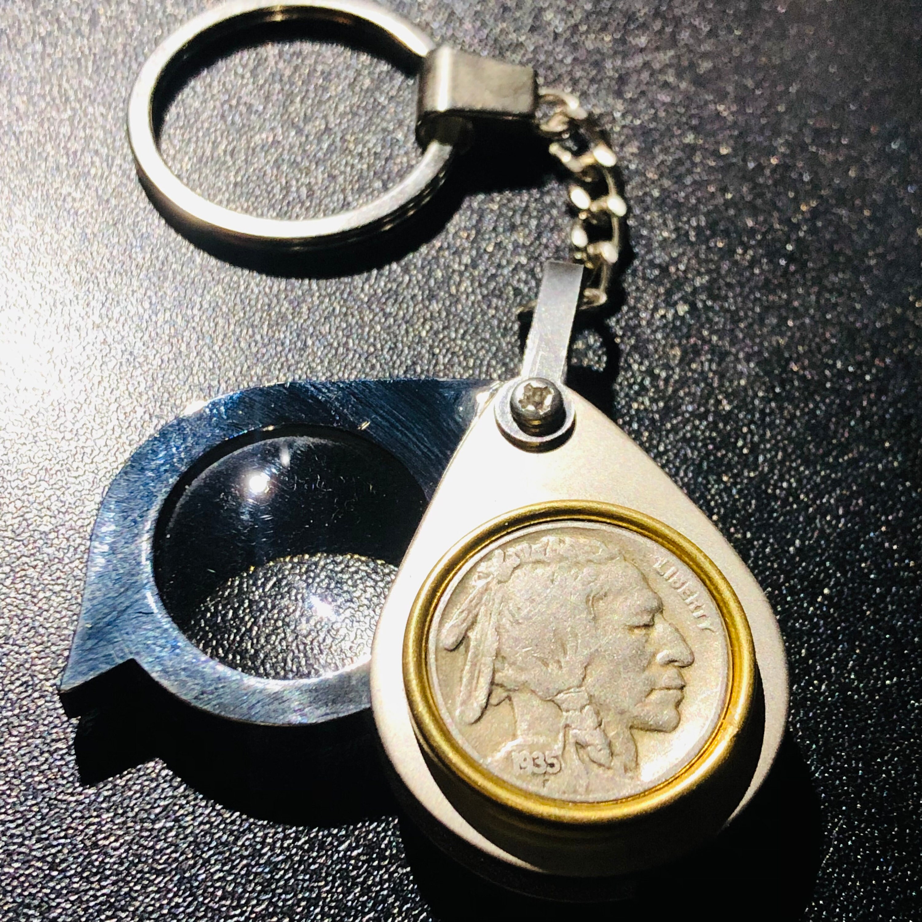 Coin Collecting Jewelry Loupe Loop Keychain 10x Magnification ...
