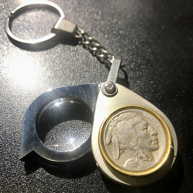 Coin Collecting Jewelry Loupe Loop Keychain 10x Magnification ...