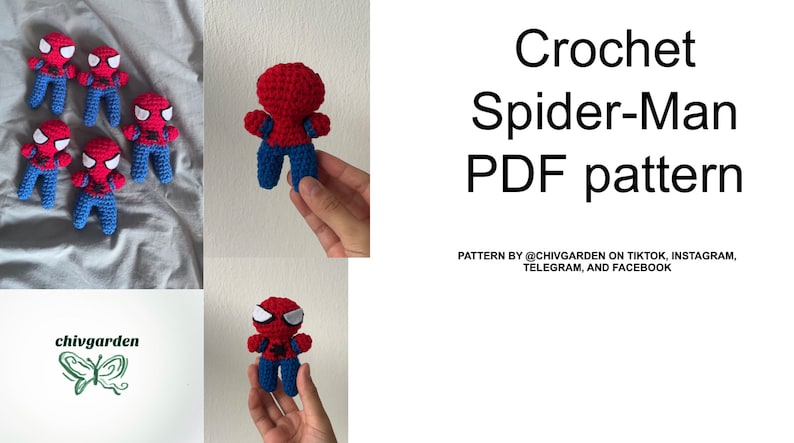 Crochet Spiderman PDF Pattern - Etsy