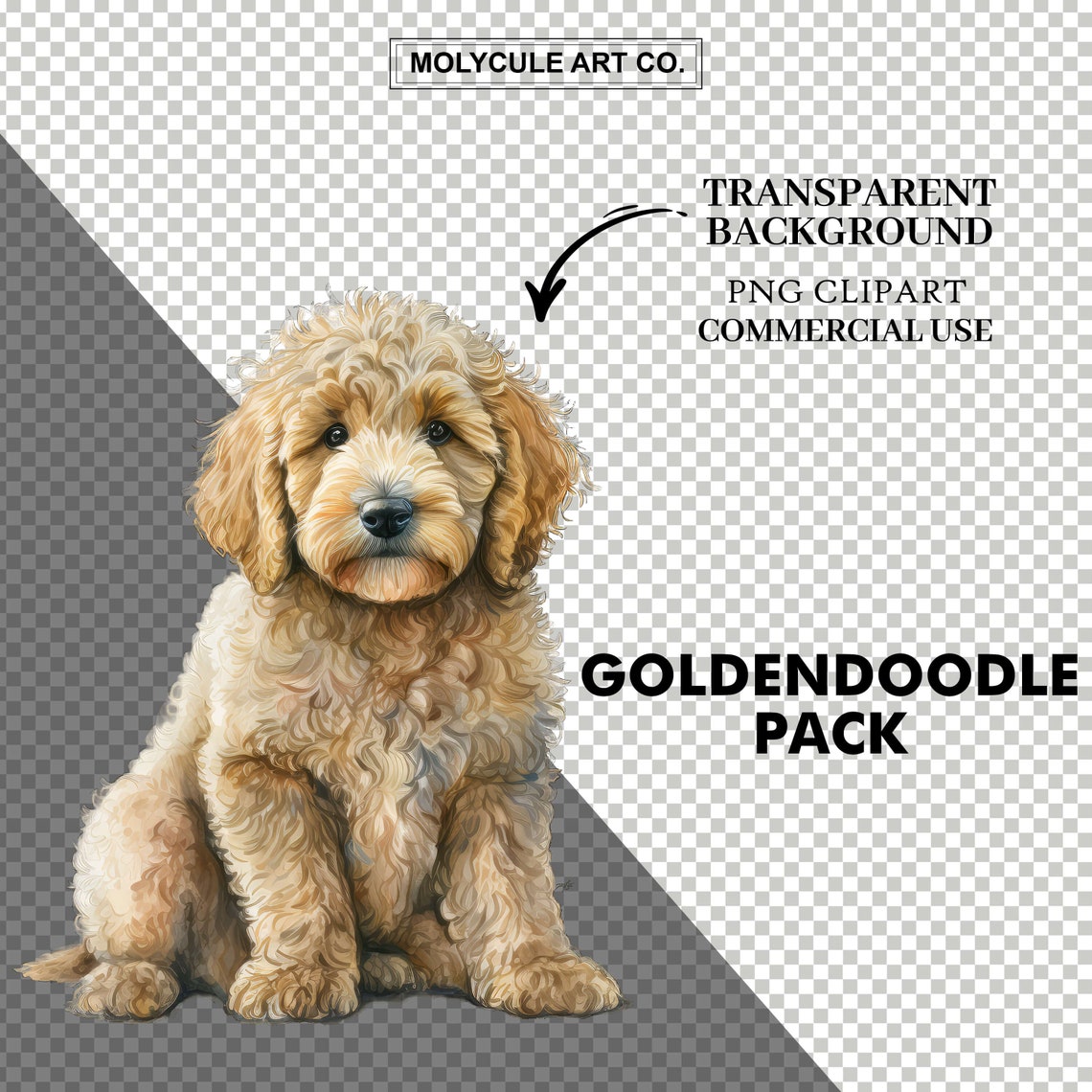 25 Goldendoodle Clipart Dog PNG Golden Doodle PNG Cute Dog Clipart ...