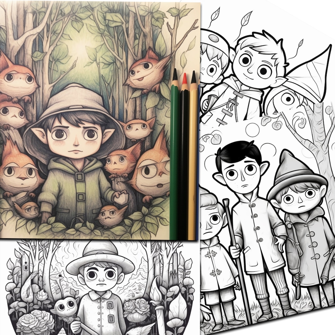 Over the Garden Wall Coloring Pages for Kids and Adults Enhance Your ...