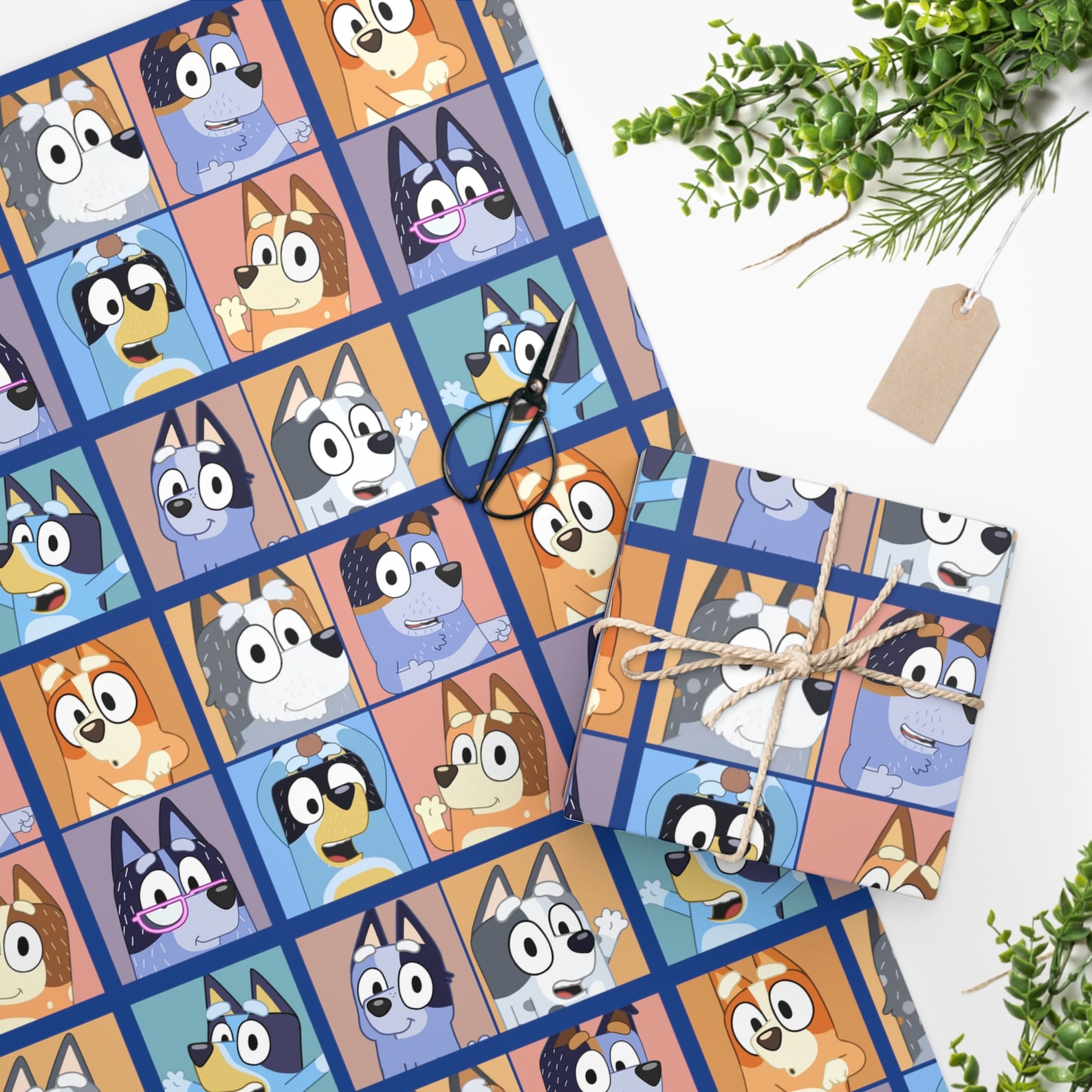 Bluey Wrapping Papercustom Bluey Wrapping Paper Bluey Gift - Etsy