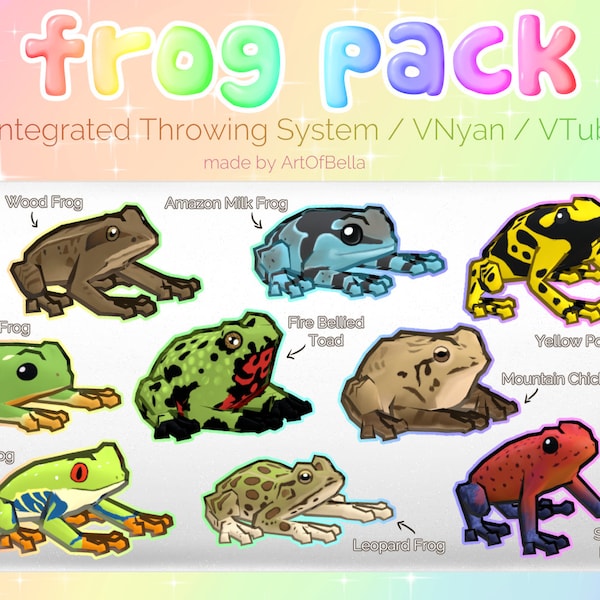 Vtuber Model Frog - Etsy