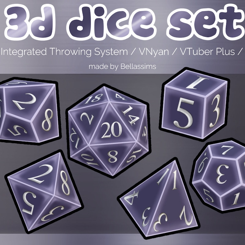 Vtuber Asset Dice - Etsy