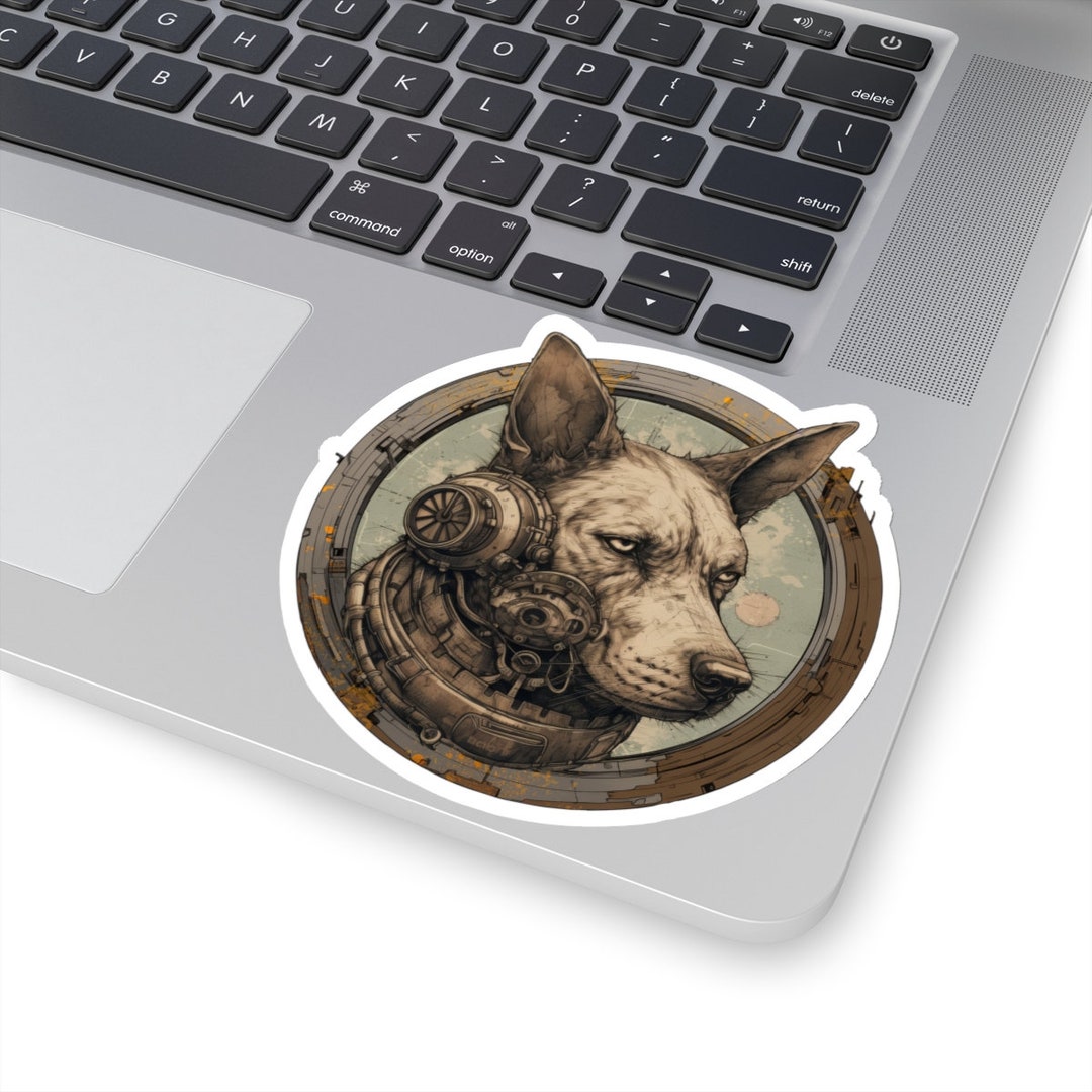 Canine Sentinel Kiss-cut Stickers Dog Guardian Design, Durable and ...
