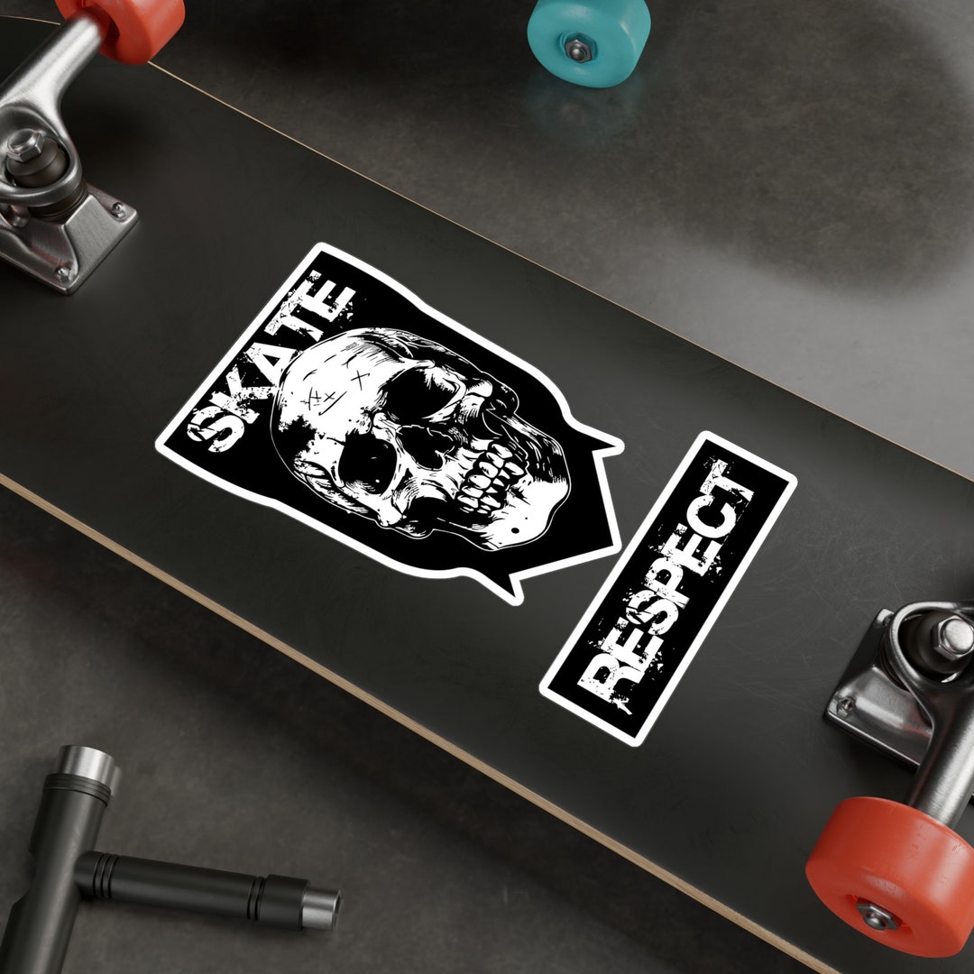 Skate and Respect Kiss-cut Vinyl Decals - Etsy