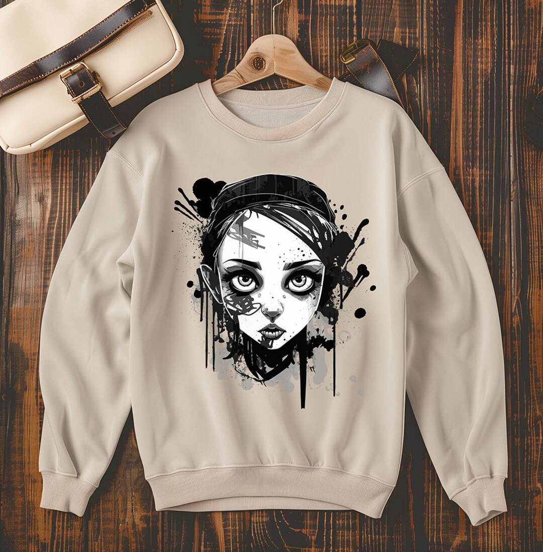 Big Eyes Graffiti Goth Style Unisex Heavy Blend™ Crewneck Sweatshirt - Etsy